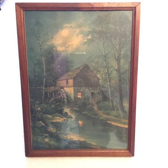 William Thompson | Accents | Antique Framed Behind Glass William ...